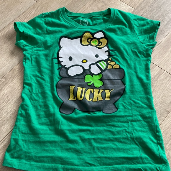 Hello Kitty | Shirts & Tops | Hello Kitty St Patricks Day Lucky Clover ...